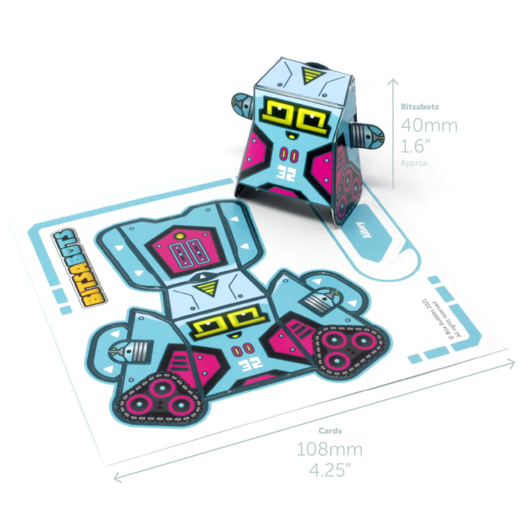 Bitsabots Robot Paper Toy Cards | Box Buddies